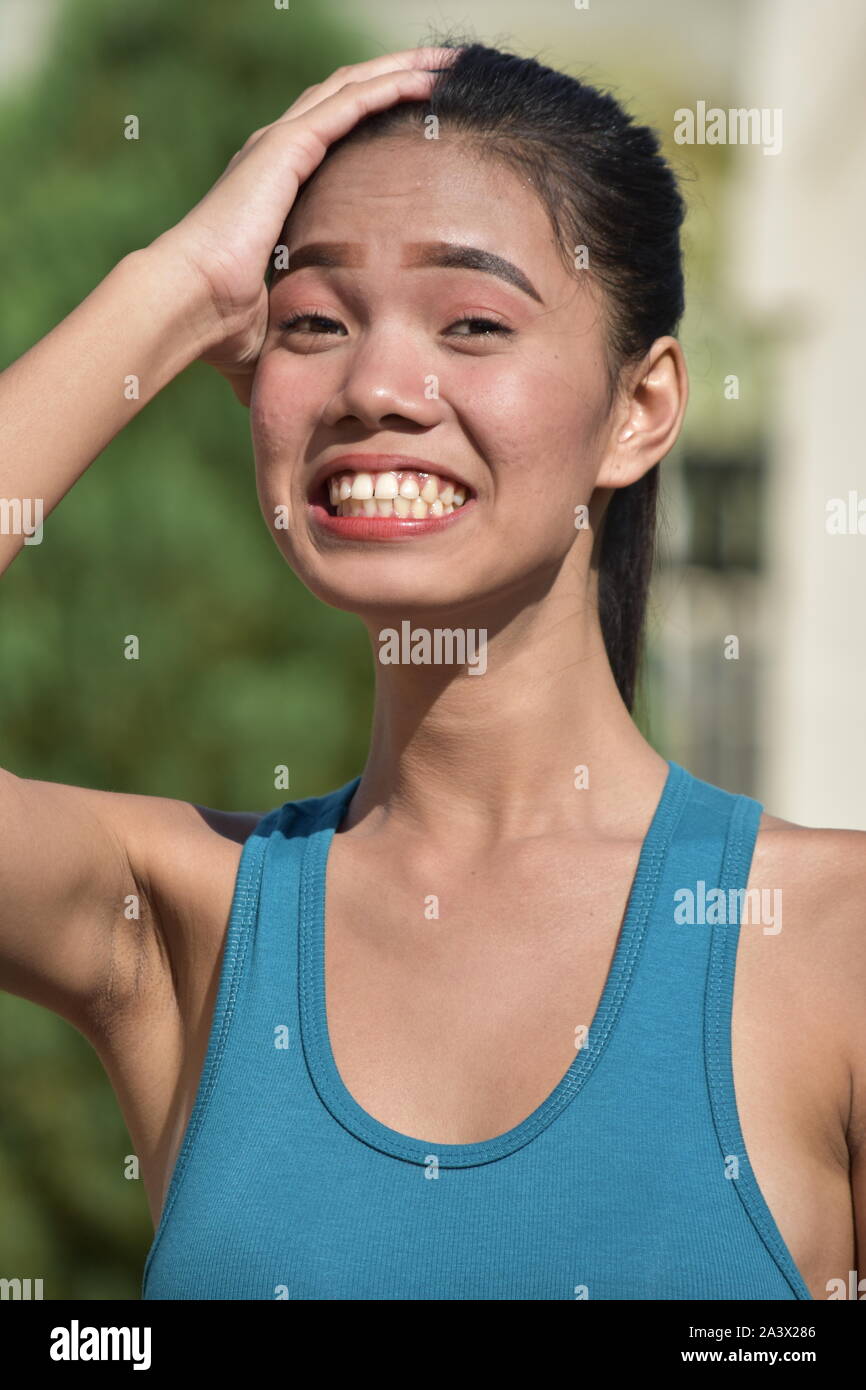 Forgetful young diverse person hi-res stock photography and images - Alamy