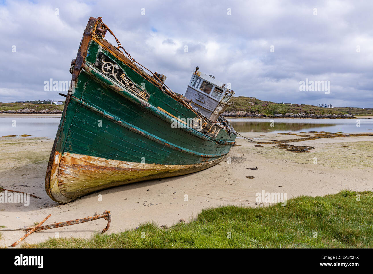 Abandoned irish fishing boat Realt Na Mara, Star of the sea, Cruit ...