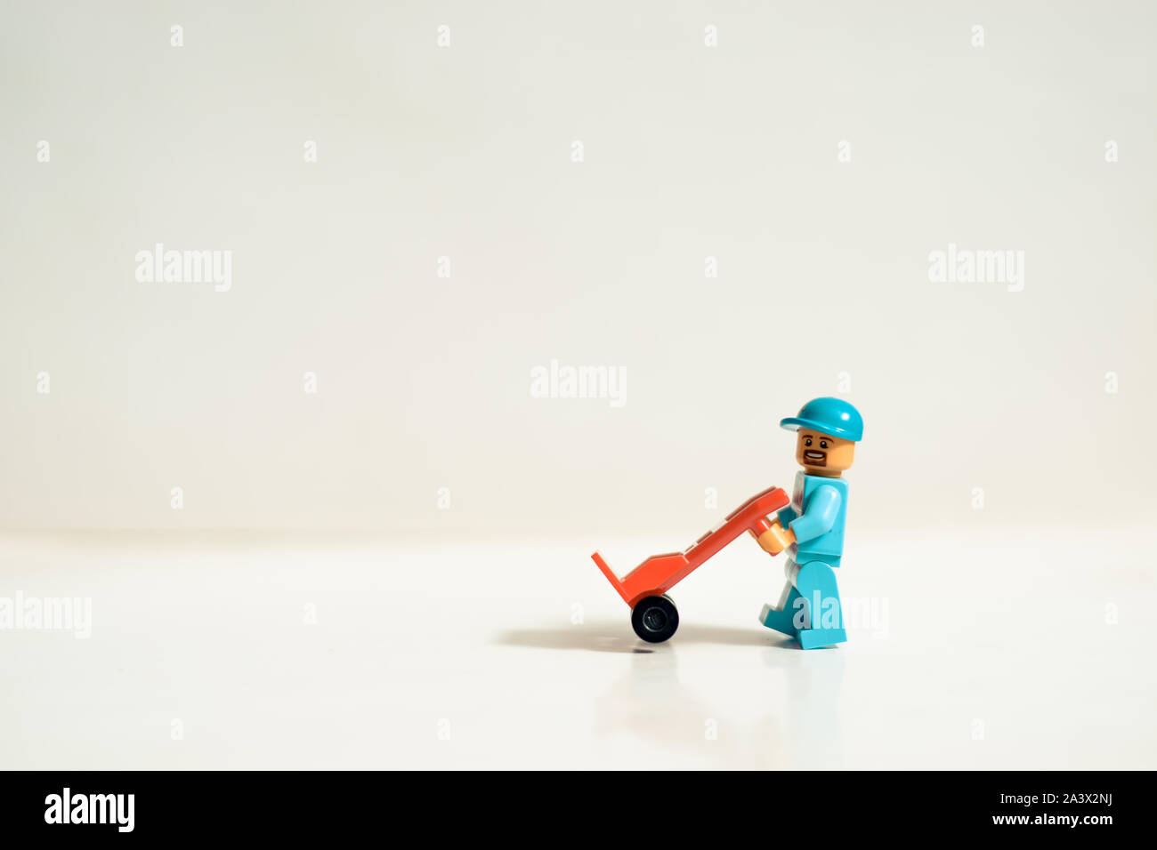 Monterrey Mexico, Sept 26 2019: Studio shot of Lego people ...