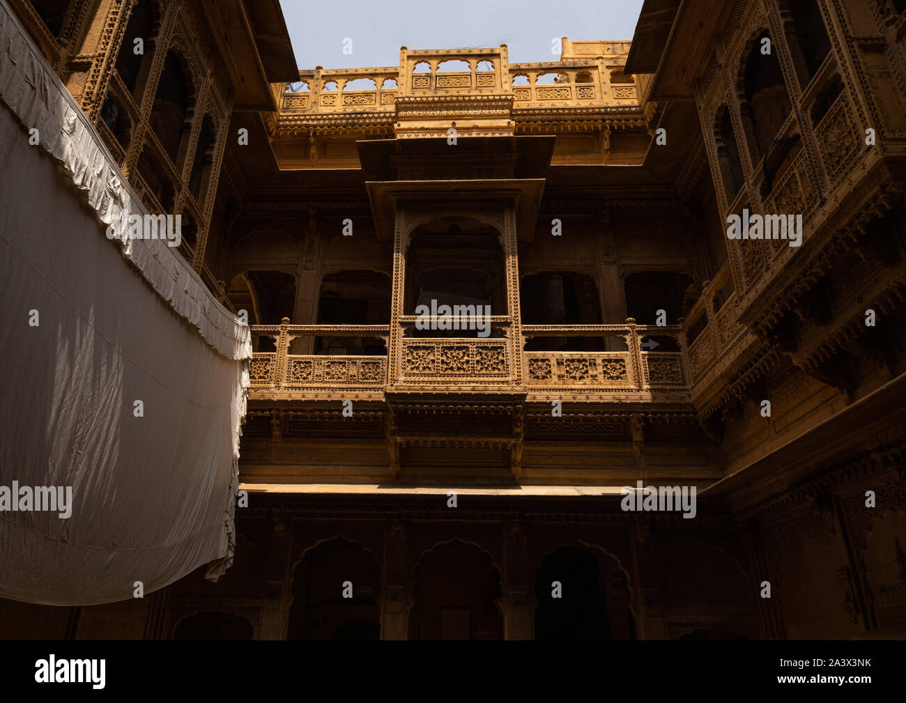 Jaisalmer haveli courtyard hi-res stock photography and images - Alamy