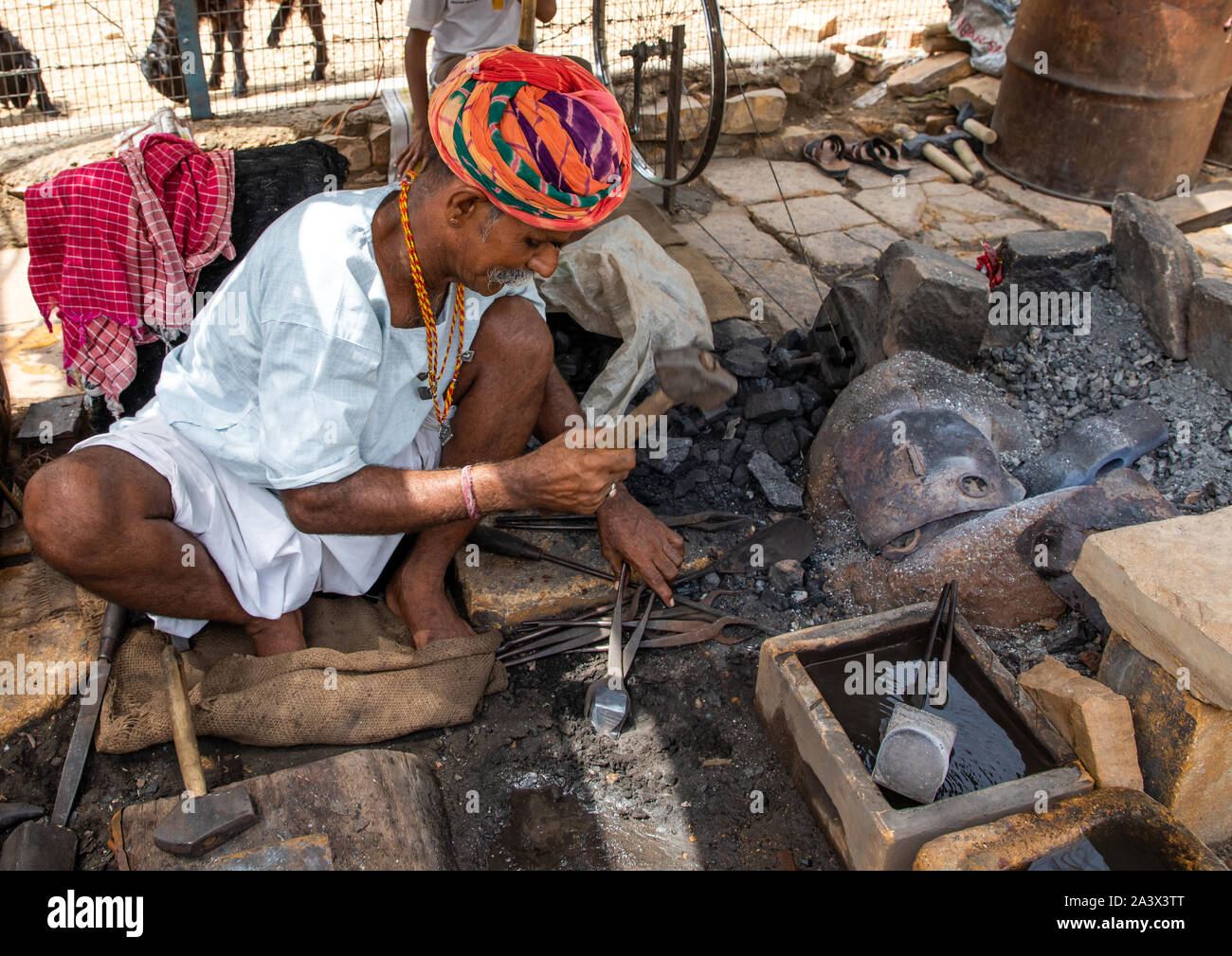 Indian blacksmith hi-res stock photography and images - Alamy