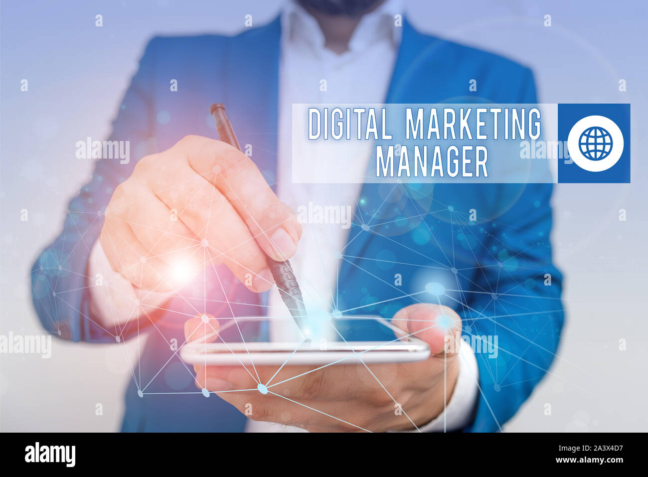 Conceptual hand writing showing Digital Marketing Manager. Concept ...