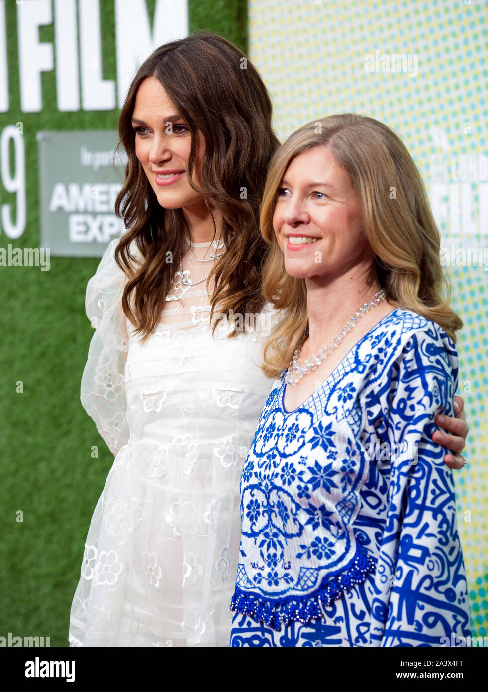 Keira Knightley (left) and Katherine Gun attending the Official Secrets ...