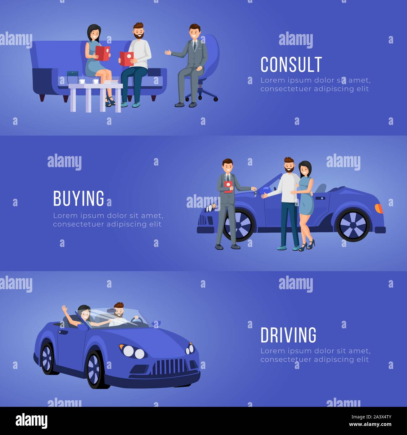 Retail car space Stock Vector Images - Alamy