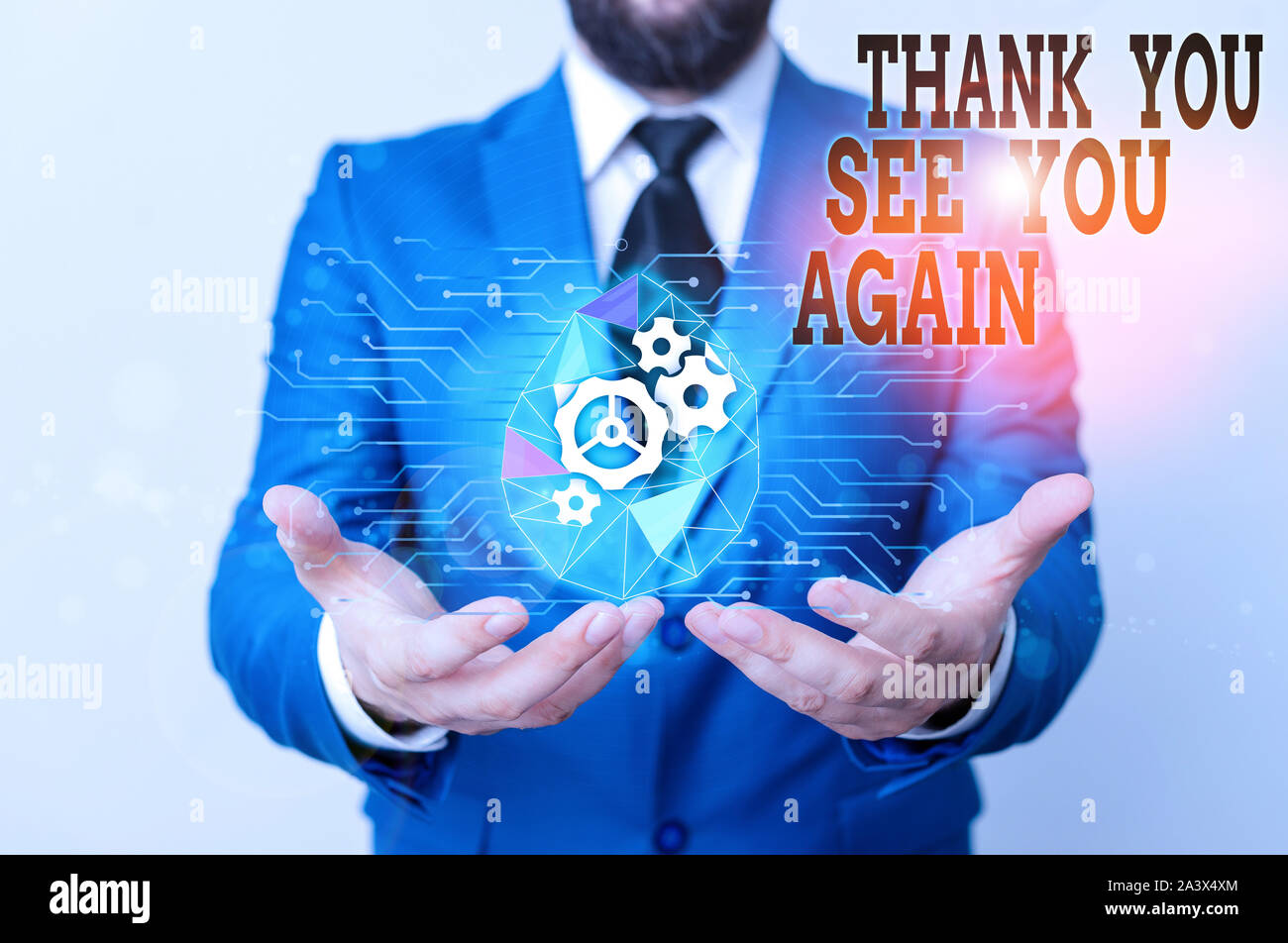 Writing note showing Thank You See You Again. Business concept for ...