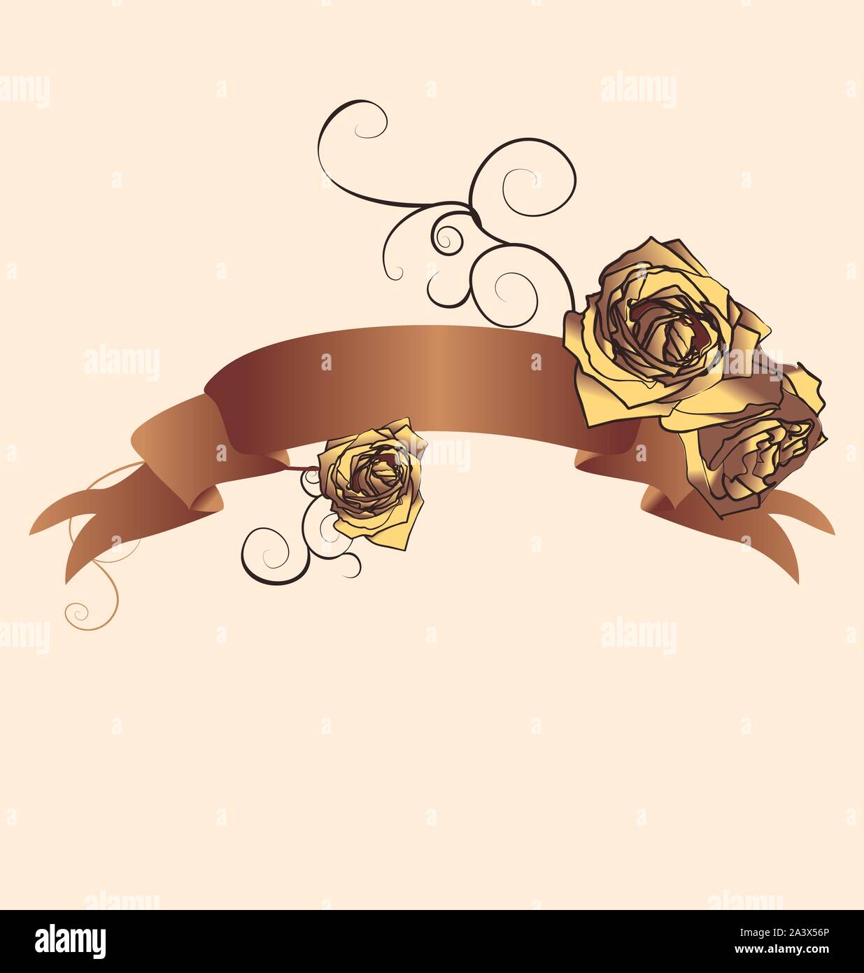 Yellow cream decor Stock Vector Images - Alamy