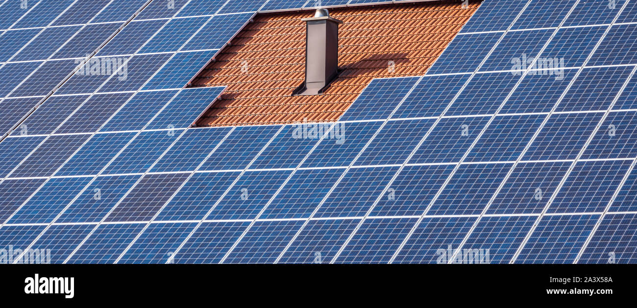 Panorama solar panel system hi-res stock photography and images - Alamy
