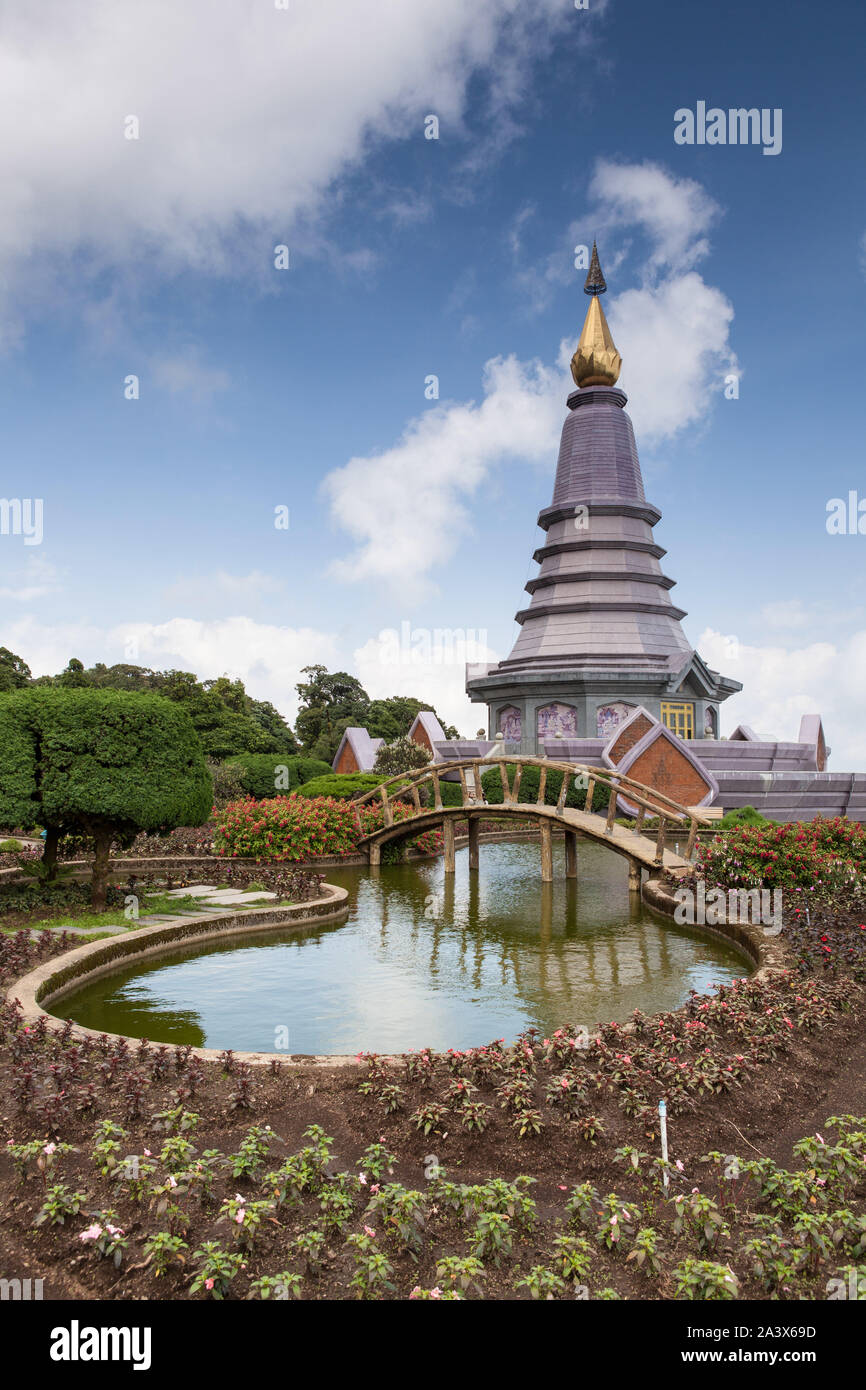Nawamayteedon Temple, Doi Inthanon National Park, Chiang Mai Stock ...