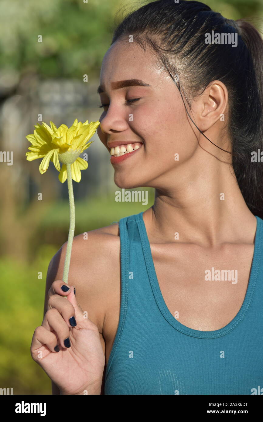 Happy Adult Female Stock Photo - Alamy