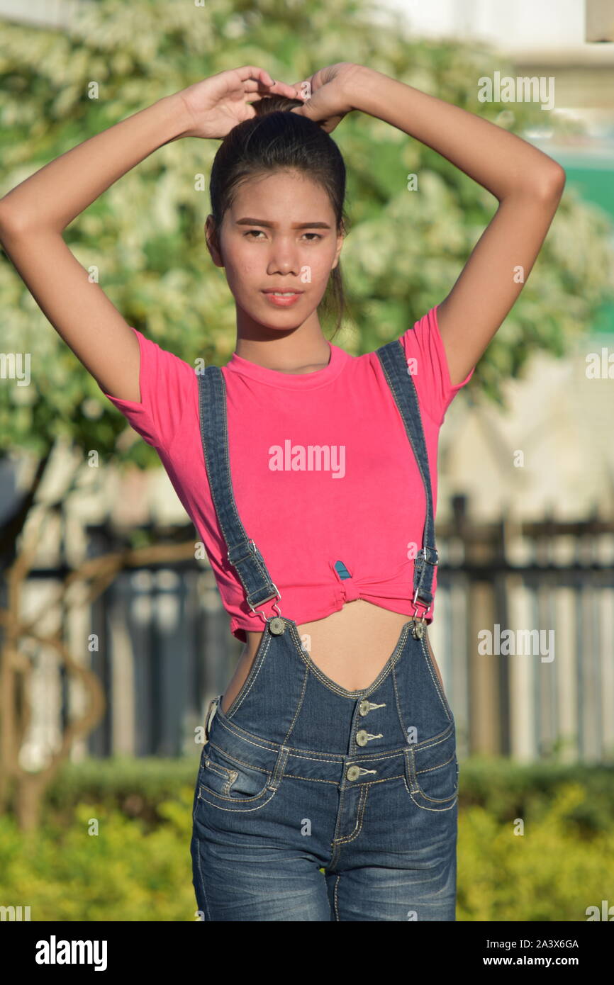 Thin Minority Woman Stock Photo - Alamy