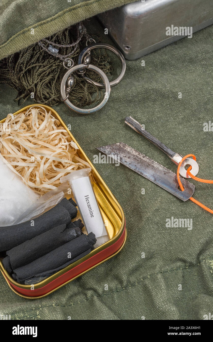 Make afire to survive hi-res stock photography and images - Alamy