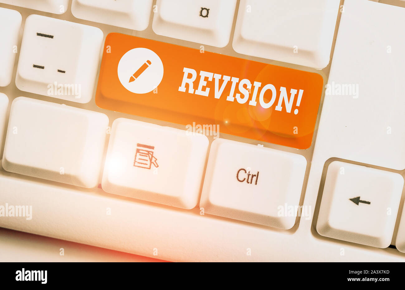 Word writing text Revision. Business photo showcasing action of ...