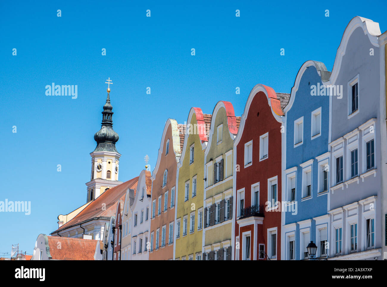 skyline of austrian baroque city schaerding Stock Photo - Alamy