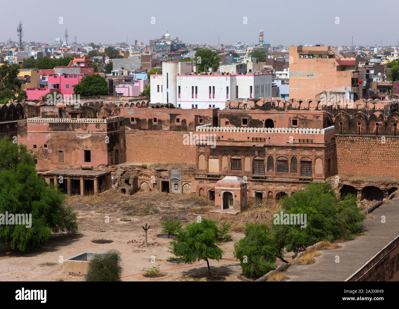 Cityscape from Junagarh fort, Rajasthan, Bikaner, India Stock Photo - Alamy