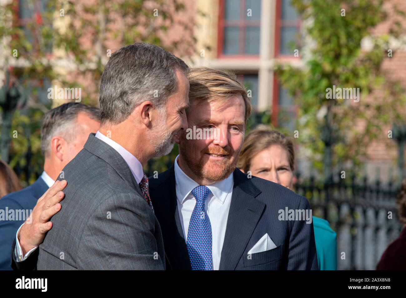 King Willem Alexander And King Felipe Saying Goodby After At The ...