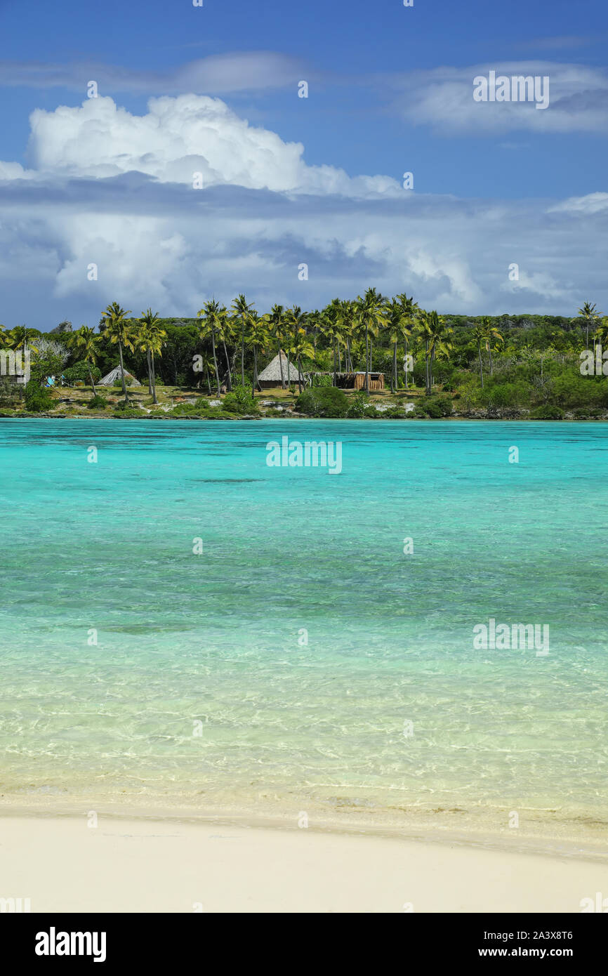 View of Faiava Island from Ouvea, Loyalty Islands, New Caledonia ...