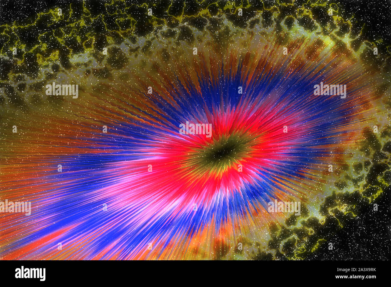 An abstract deep space star burst background image Stock Photo - Alamy
