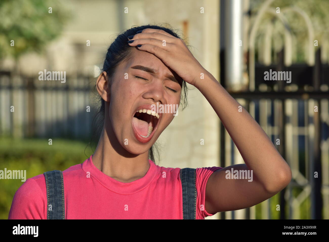 Female And Memory Loss Stock Photo - Alamy