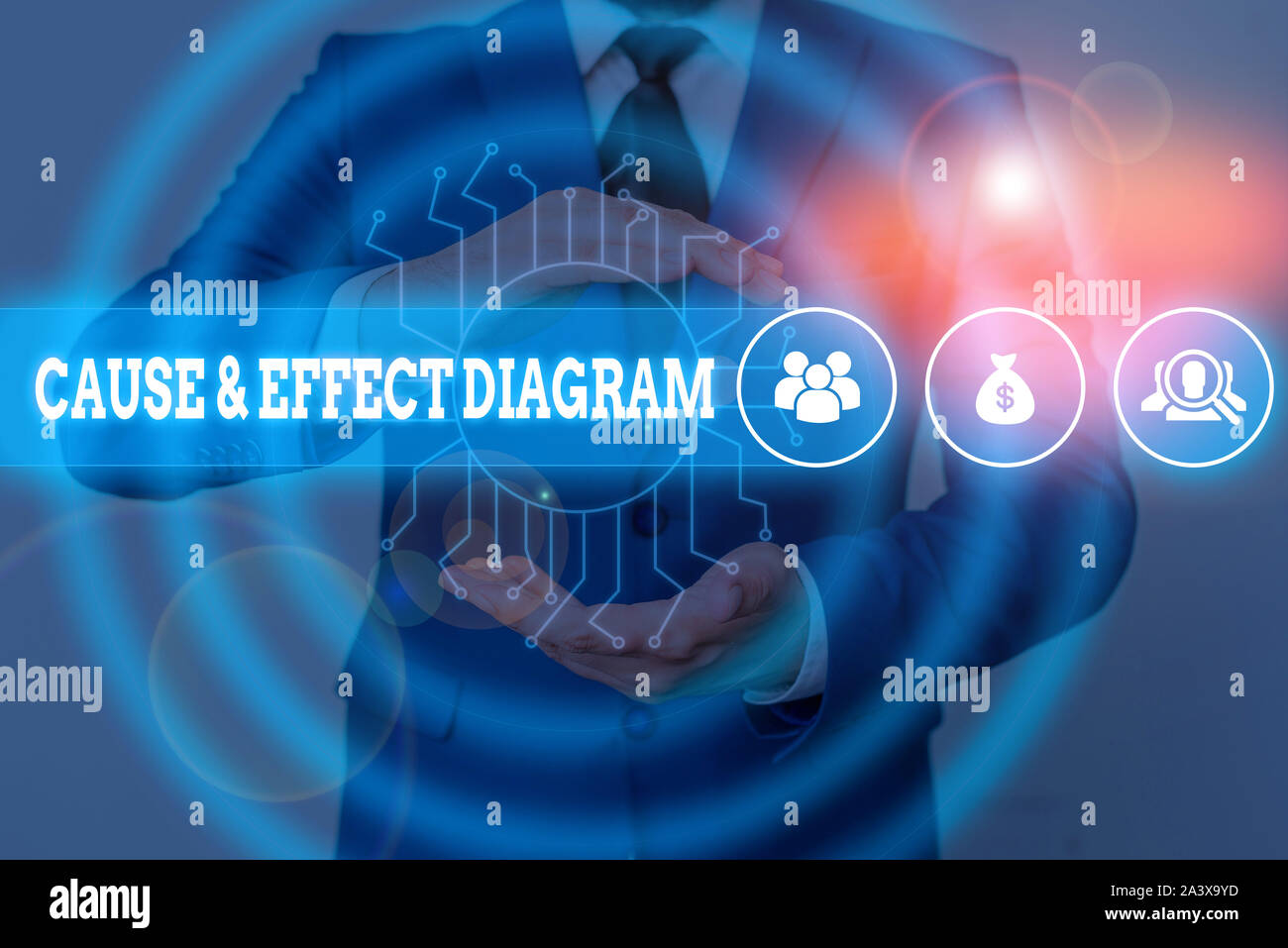 Handwriting text writing Cause And Effect Diagram. Conceptual photo ...
