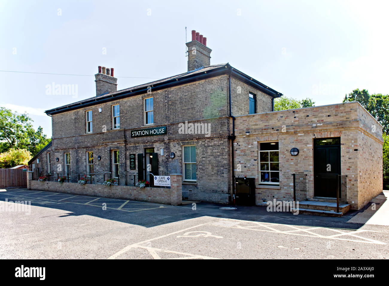 The restored Wickham Market Railway Station on the East Suffolk Line at ...