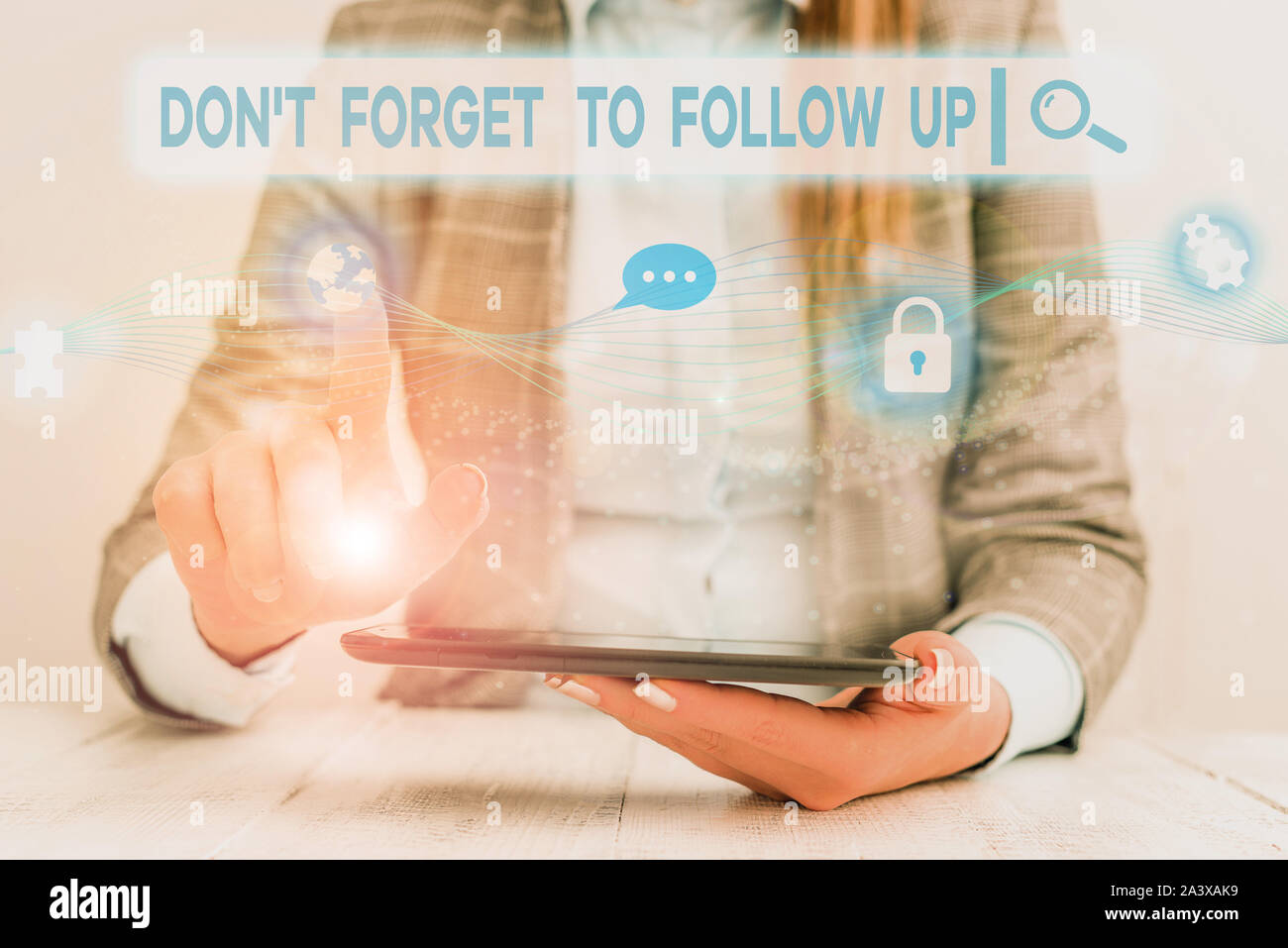 Text sign showing Don T Forget To Follow Up. Business photo showcasing ...