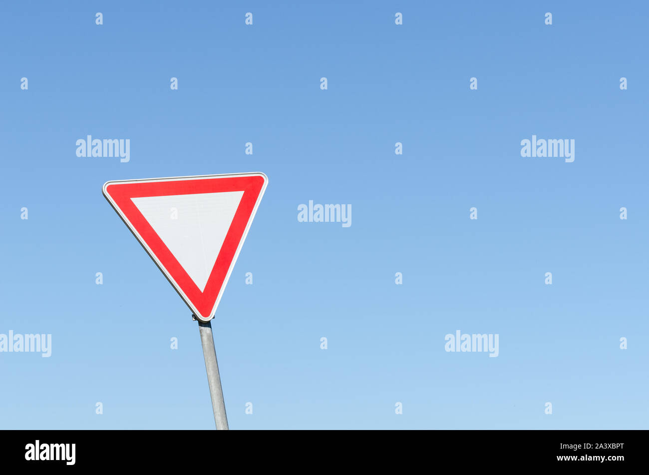 Give way road signs sign hi-res stock photography and images - Alamy