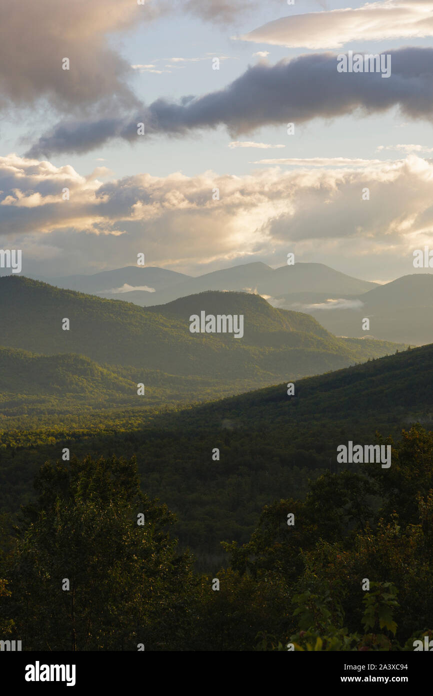 Mountain scene from a scenic pulloff along Bear Notch Road in the White ...