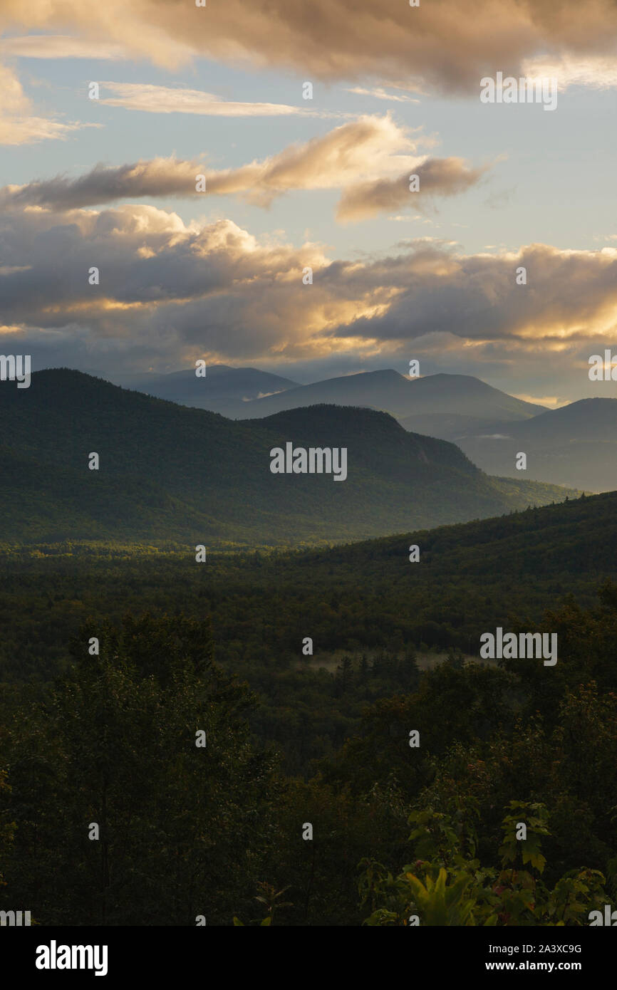 Mountain scene from a scenic pulloff along Bear Notch Road in the White ...