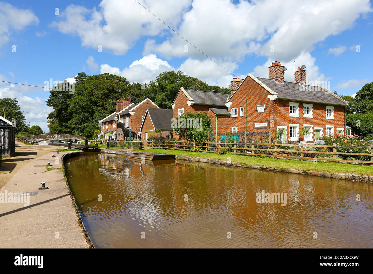 Tyrley Wharf and locks, on the Staffordshire and Shropshire border ...
