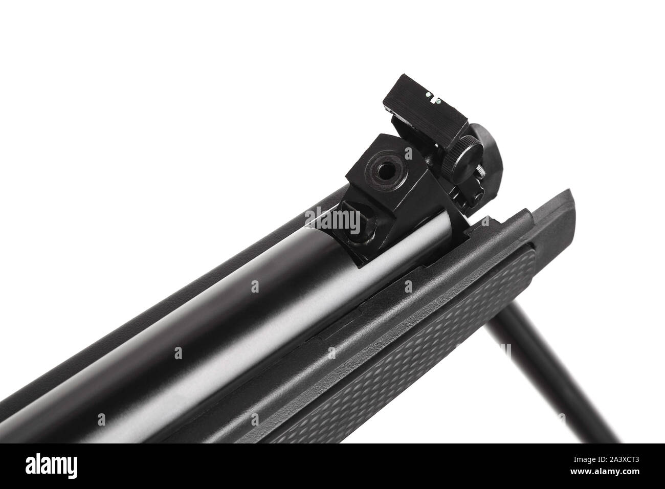 Pneumatic rifle isolated on white background Stock Photo - Alamy