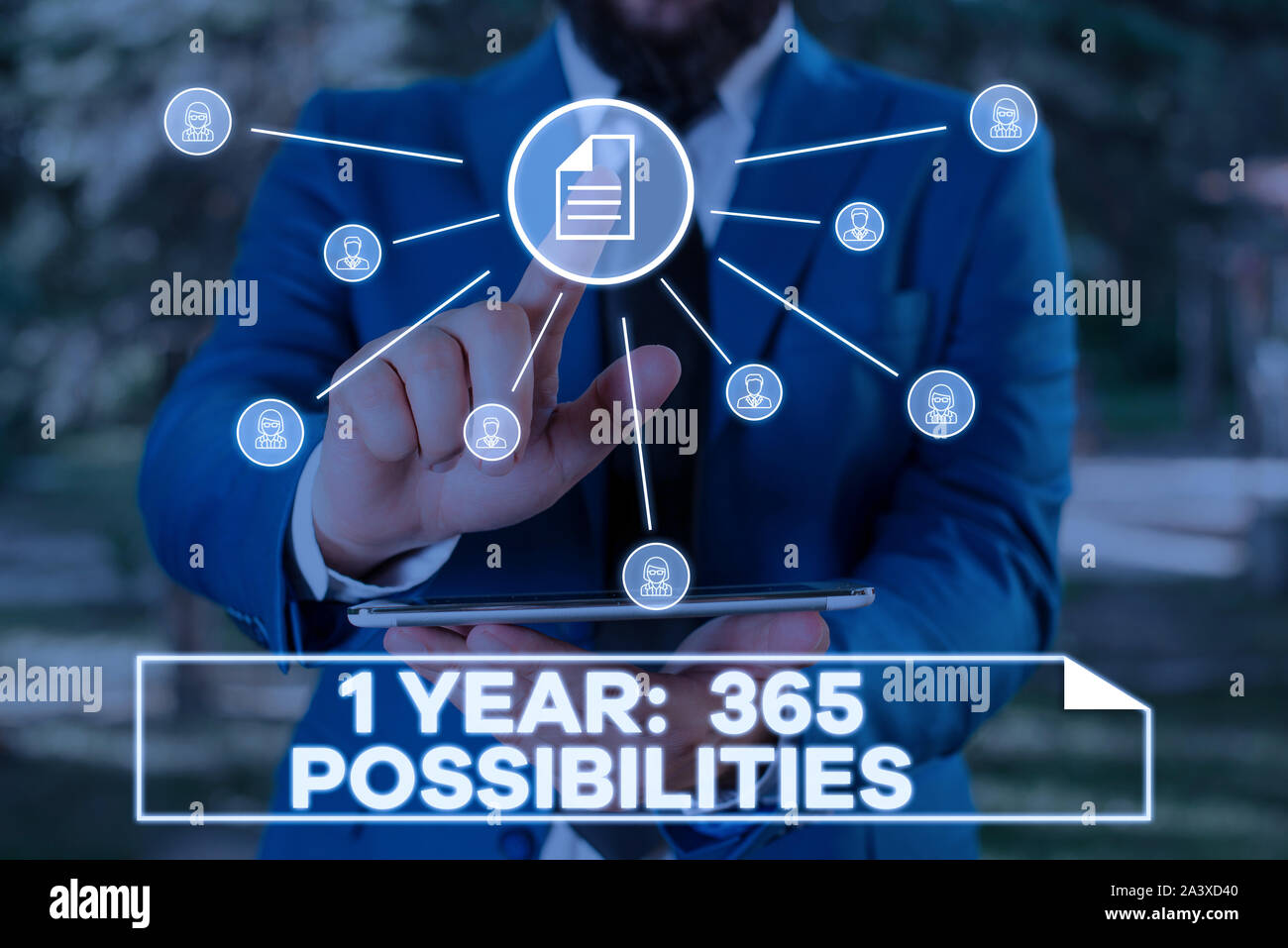 Handwriting text writing 1 Year 365 Possibilities. Conceptual photo ...