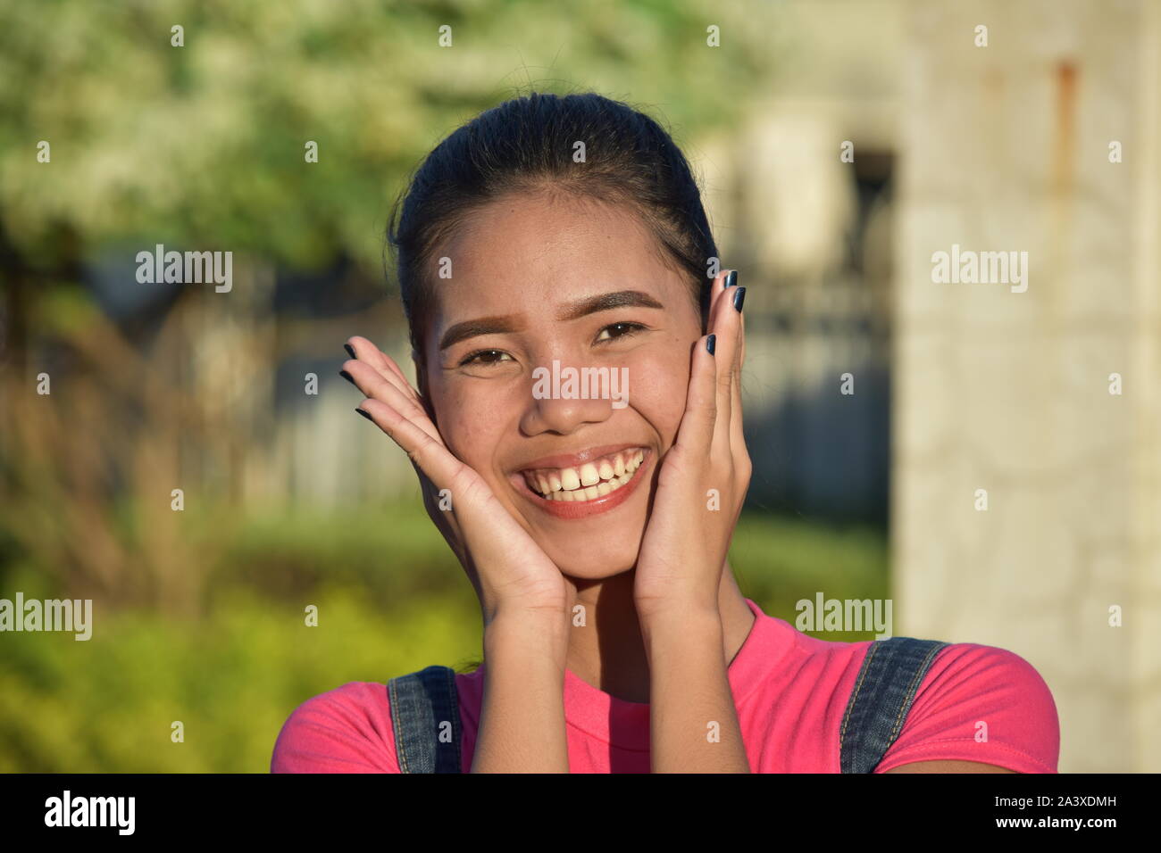 Woman And Happiness Stock Photo - Alamy
