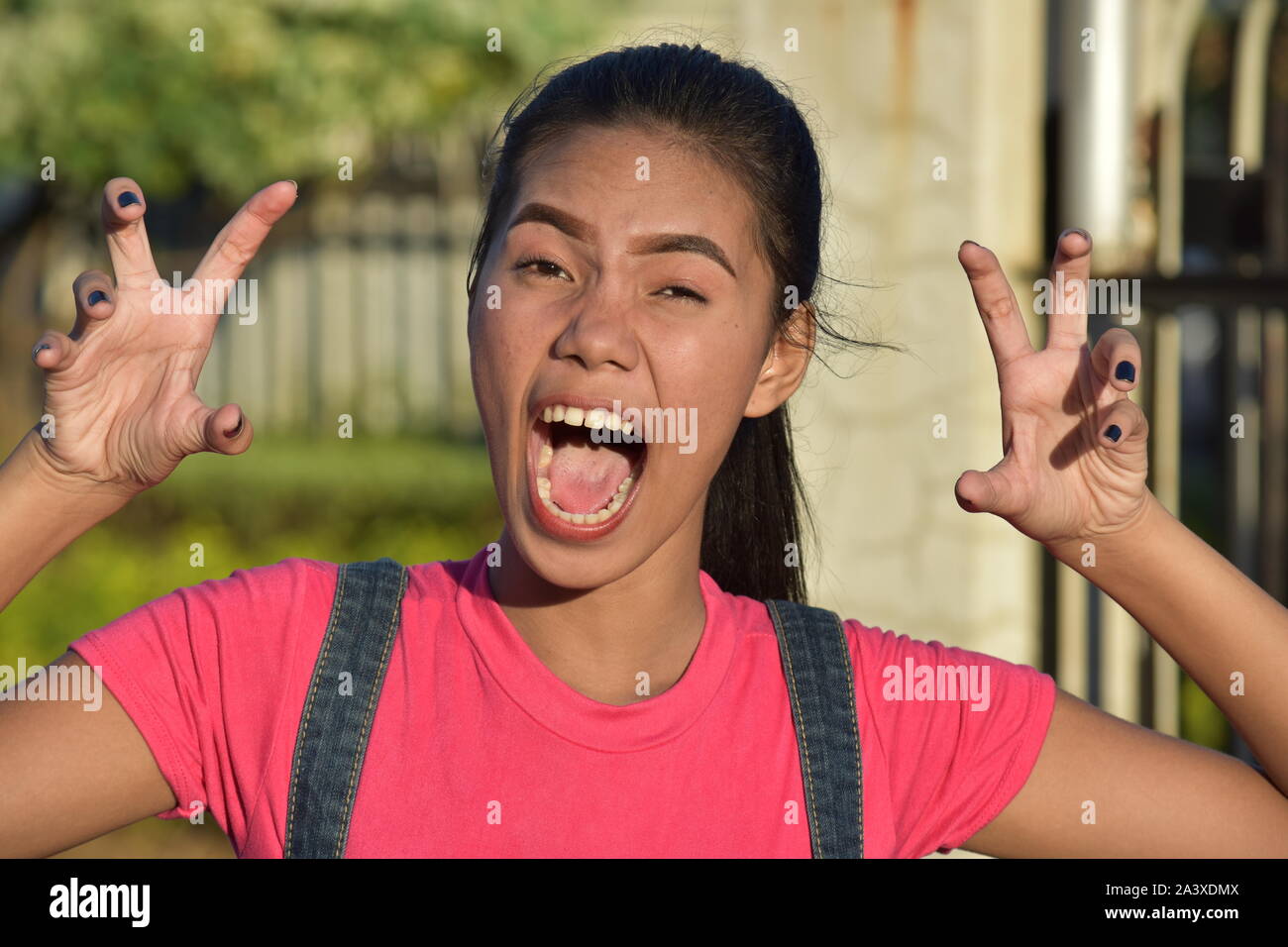 An Intimidating Beautiful Minority Adult Female Stock Photo - Alamy