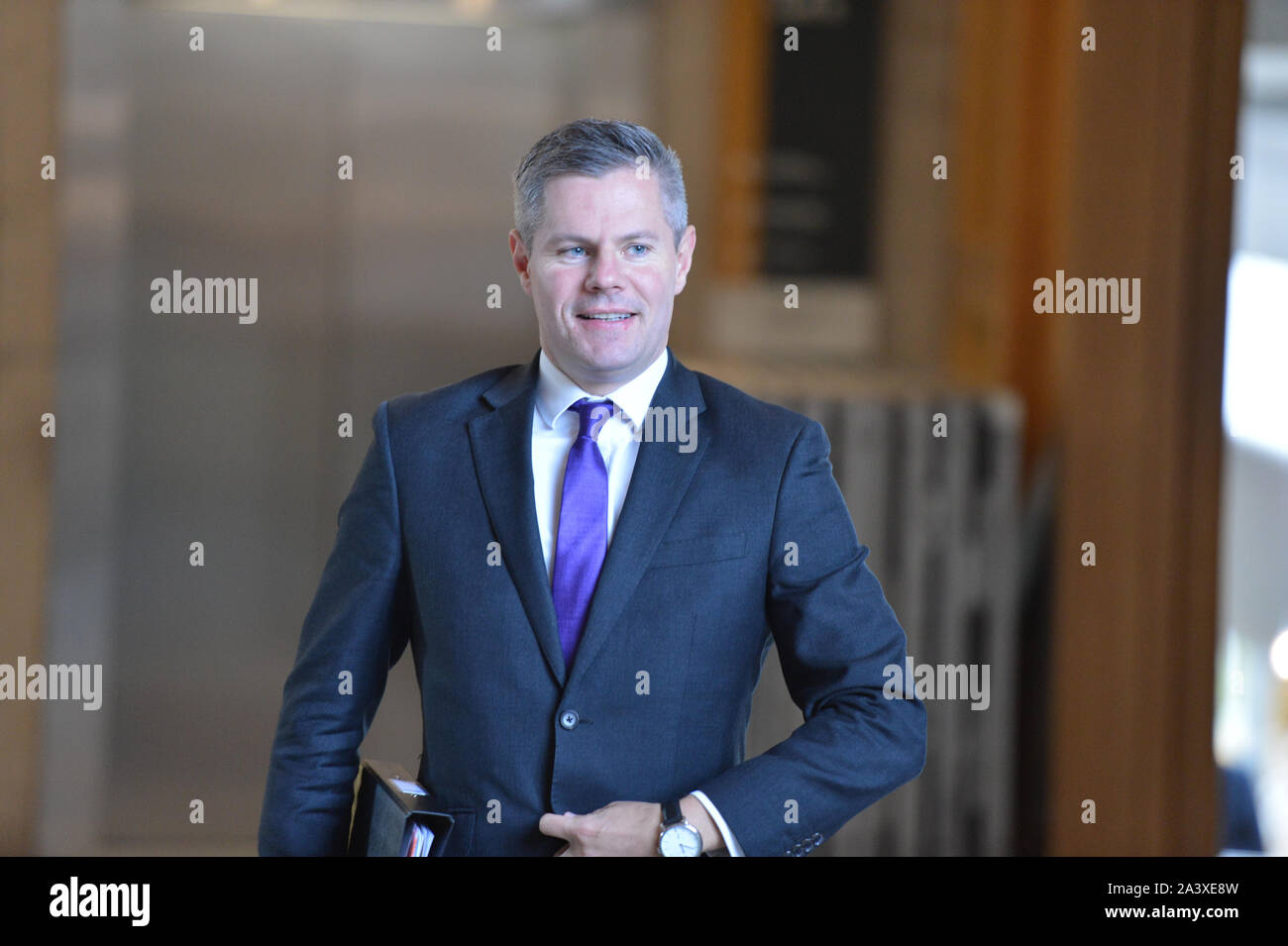 Edinburgh, UK. 10 October 2019. Pictured: Derek Mackay MSP - Cabinet ...