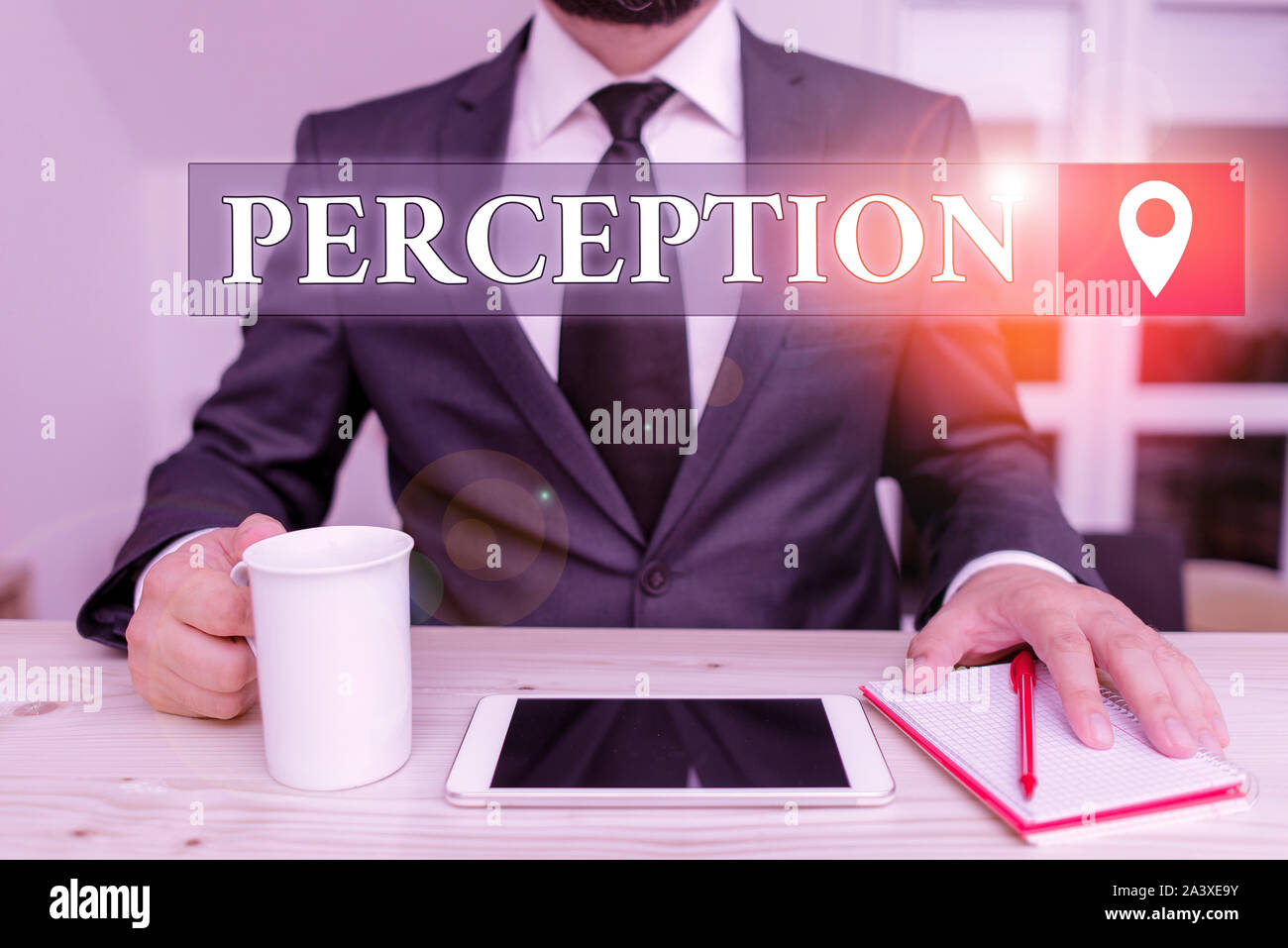 Writing note showing Perception. Business concept for individuals ...