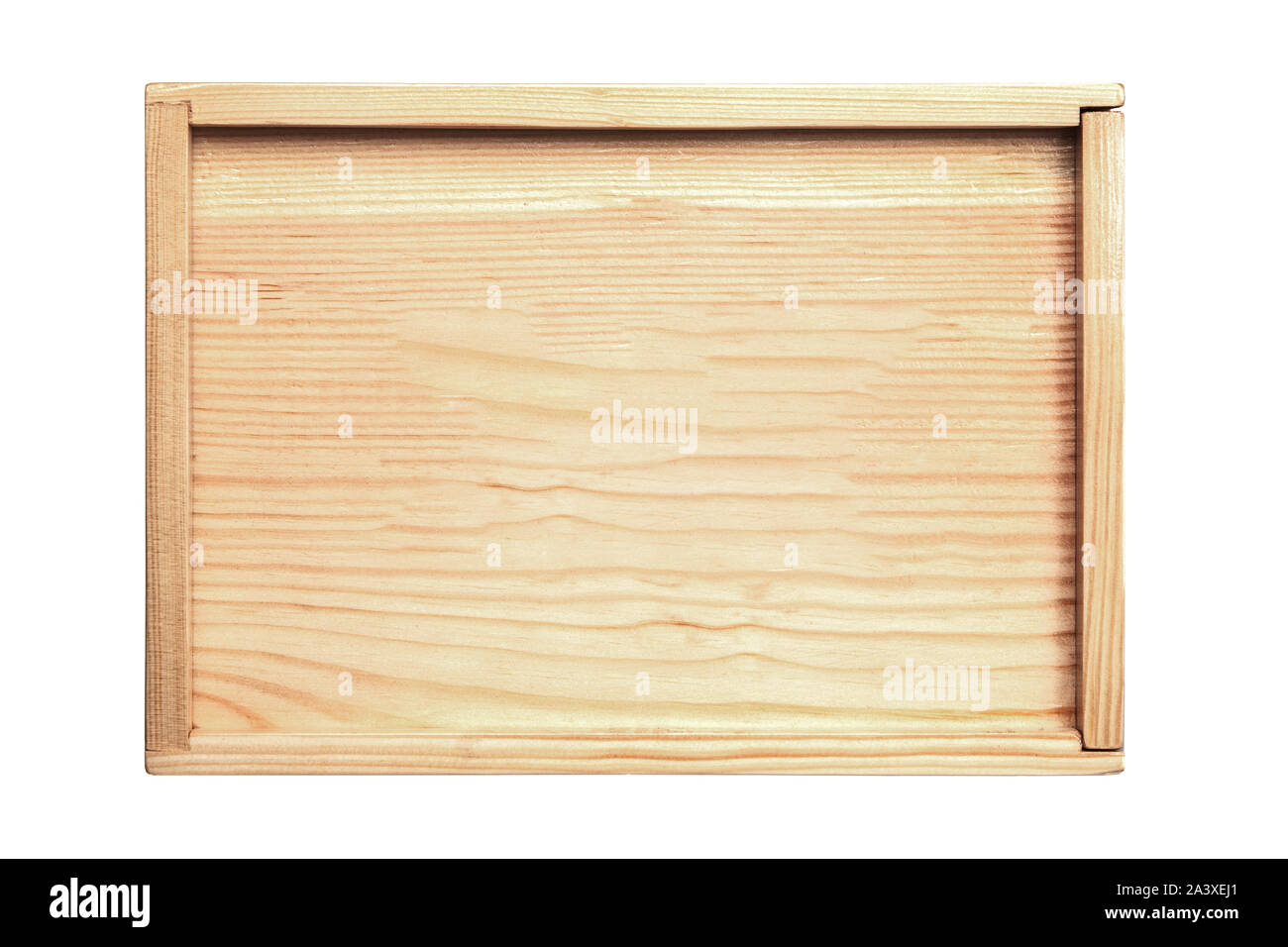 Wooden box isolated on white background Stock Photo - Alamy