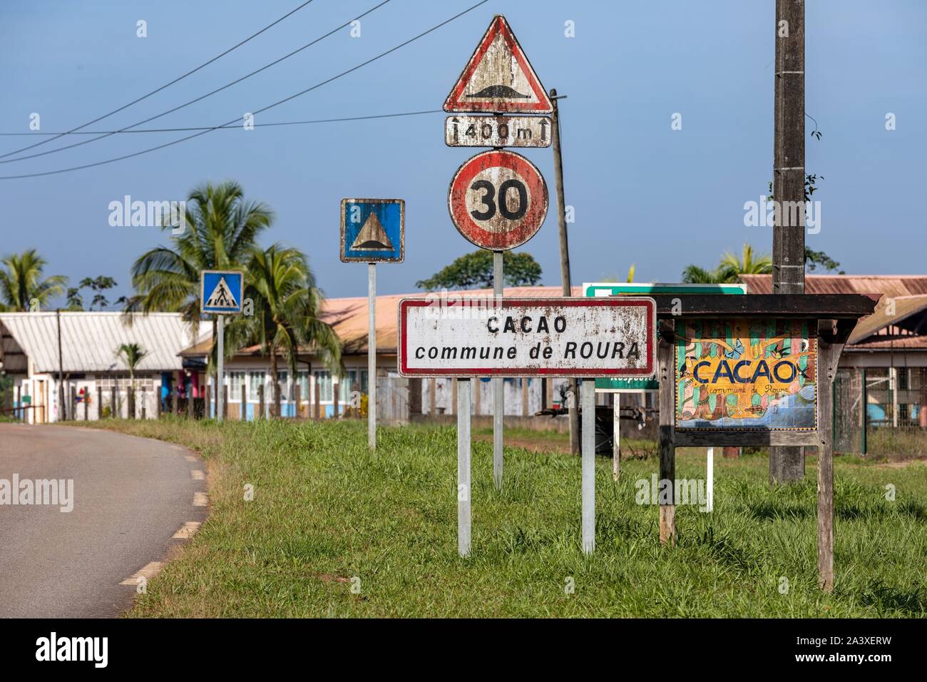 HMONG VILLAGE OF CACAO, FRENCH GUIANA, OVERSEAS DEPARTMENT, SOUTH ...