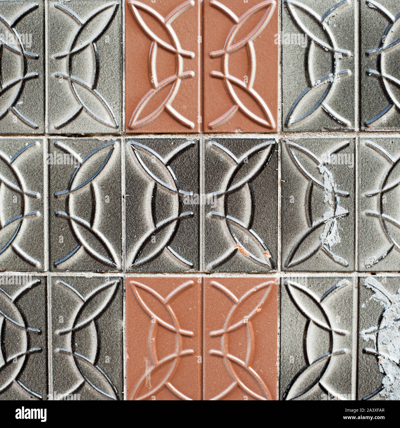 Scuffed tiles on the floor. Seamless wallpaper pattern Stock Photo - Alamy