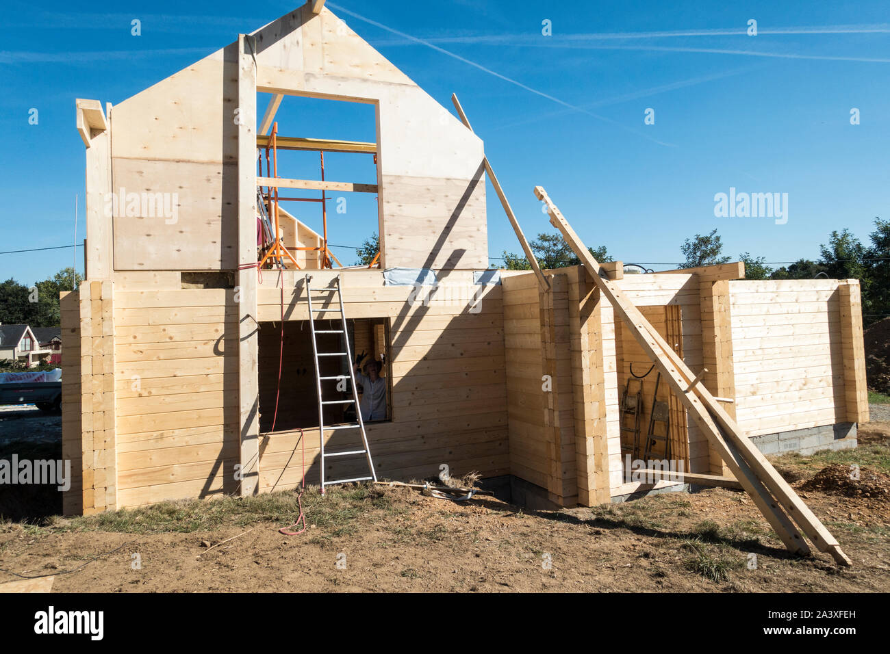 Self build house Stock Photo - Alamy