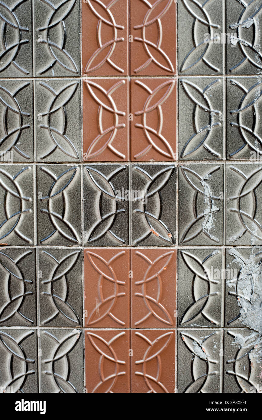 Scuffed tiles on the floor. Seamless wallpaper pattern Stock Photo - Alamy