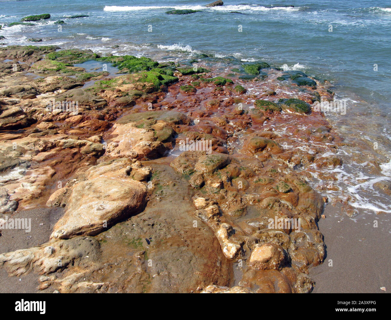 Mediterranean rock seashore Stock Photo - Alamy