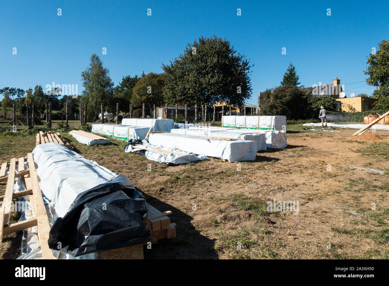 Self Build House Stock Photo Alamy