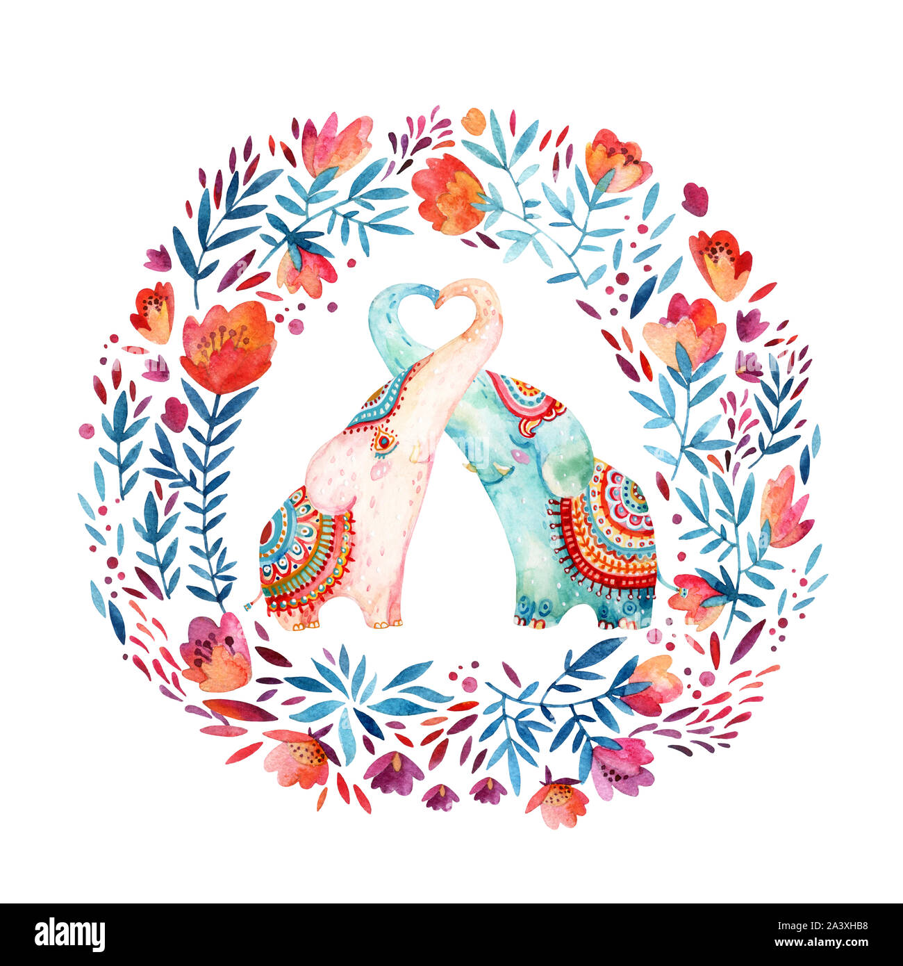 Cartoon watercolor illustration hi-res stock photography and images - Alamy