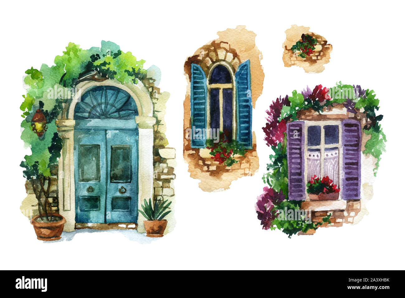 Old italian rural village Cut Out Stock Images & Pictures - Alamy