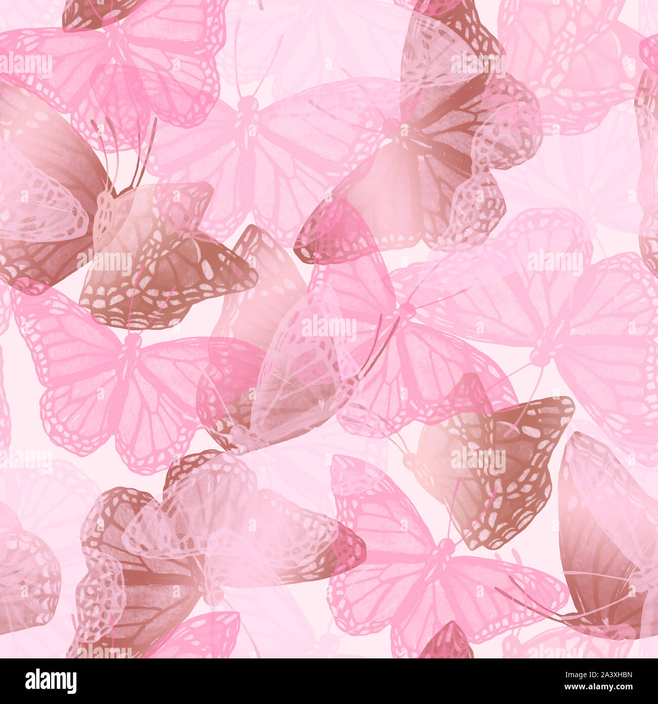 Abstract Pink Butterfly Wallpaper