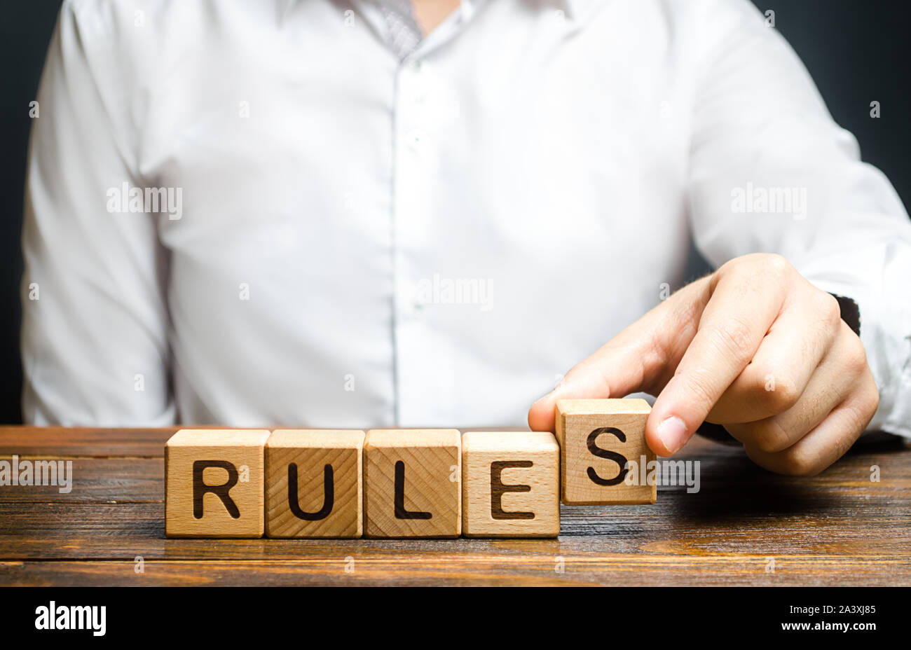 The man makes the rules. Setting clear rule and restrictions ...