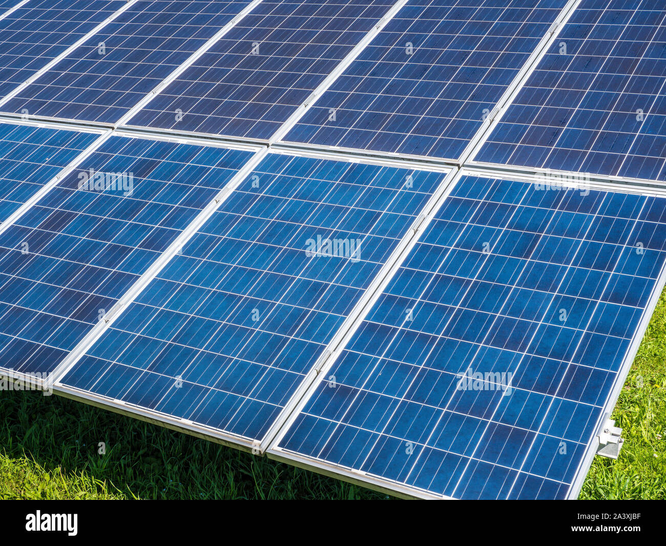 Solar panel green power Stock Photo - Alamy