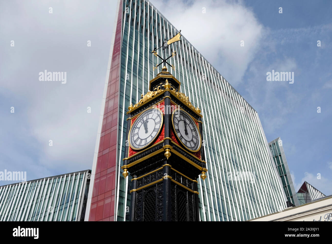 Little Ben, a cast iron miniature clock tower outside Victoria station ...