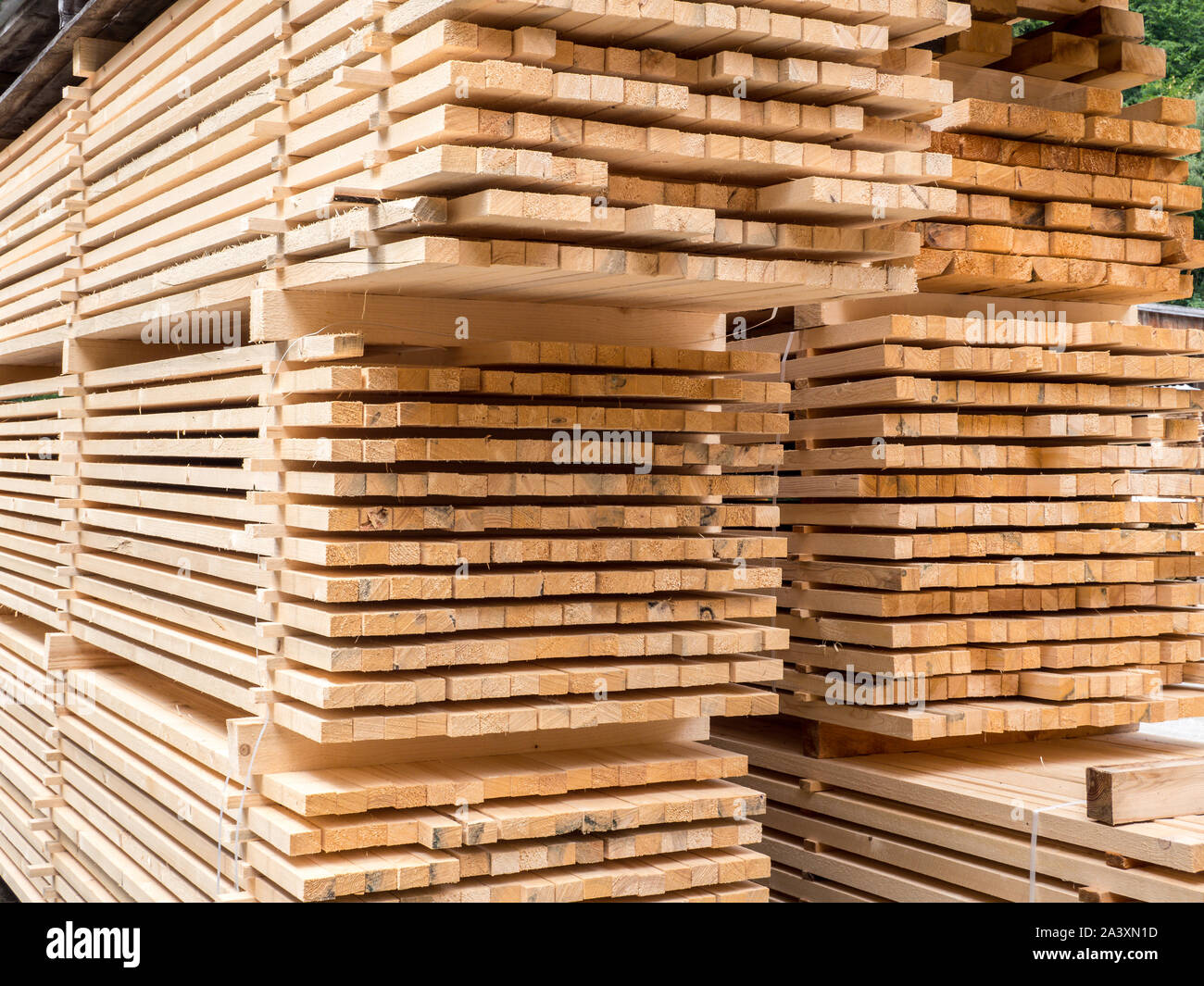 new Timber Material for the construction site Stock Photo - Alamy