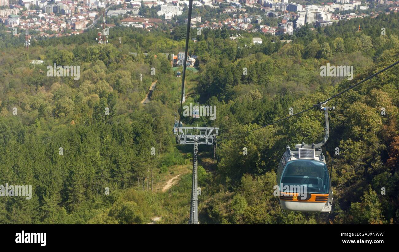 modern cable car in macedonial capitol skopje Stock Photo - Alamy